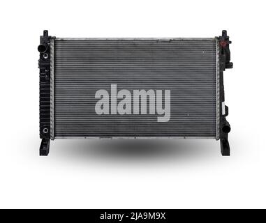 Car radiator heater isolated on white background. Spare cooling system ...