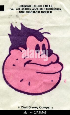 Germany chewing gum insert. Donald Duck. 1980s Stock Photo - Alamy