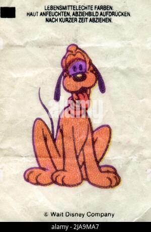 Germany chewing gum insert. Donald Duck. 1980s Stock Photo - Alamy