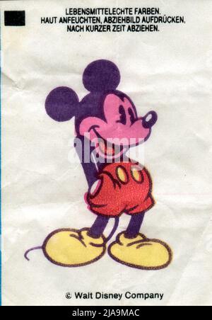 Germany chewing gum insert. Donald Duck. 1980s Stock Photo - Alamy