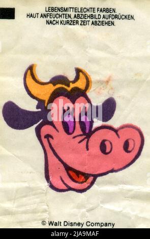 Germany chewing gum insert. Donald Duck. 1980s Stock Photo - Alamy