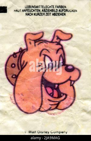 Germany chewing gum insert. Donald Duck. 1980s Stock Photo - Alamy