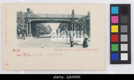 2nd, Prater - Hauptallee, postcard. Carl (Karl) Ledermann jun ...