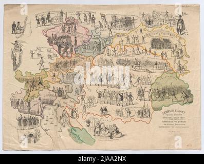 19th century Map of Europe in 1812 during the era of Wilhelm I Stock ...