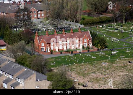 Aerial view Heath Town in Wolverhampton England Uk Stock Photo - Alamy