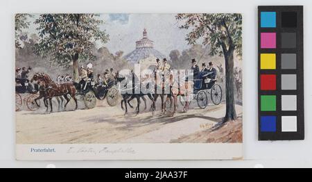 Traffic - carriages, 2nd, Prater Hauptallee, driveway of Emperor Franz ...