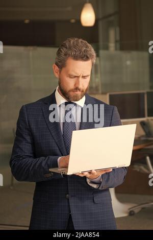 programmer man use pc. entrepreneur. agile business. professional ...