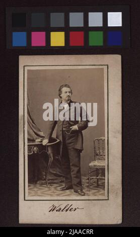 Gustav Walter (1834-1910), opera singer. Unknown, photographer Stock ...