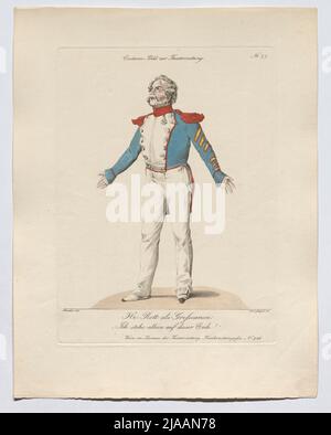 Karl Mathias Rott as Großcanon (costume picture No. 77 for the theater ...