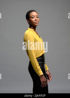 TRACY IFEACHOR in SHOWTRIAL (2021), directed by ZARA HAYES. Credit: BBC ...