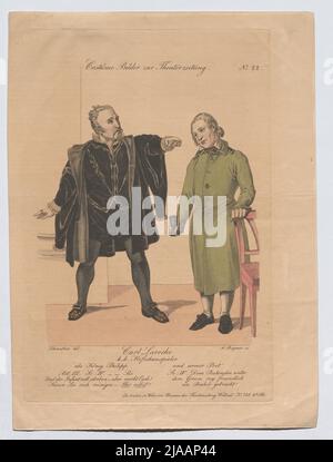 Carl Laroche as King Philipp in "Don Carlos" and as Lorenz Kindlein in ...