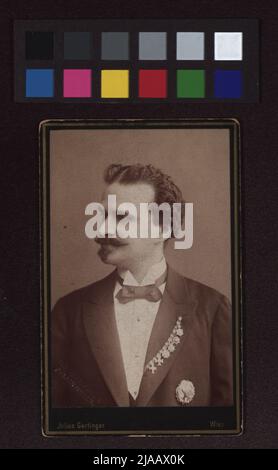 Eduard Strauß (1835-1916), composer. Julius Gertinger (1834-1883), photographer Stock Photo - Alamy