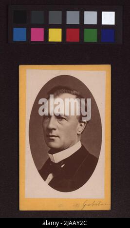 Ludwig Gabillon (1828-1896), actor. Unknown, photographer Stock Photo ...