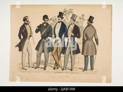 Fashion image: five figures, men's, women's, children's and female hat ...