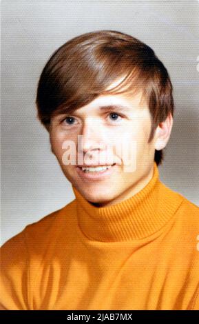 Vintage 1970 high school yearbook, USA Stock Photo - Alamy