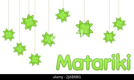 Harakeke whetu, origami flax stars for celebrating Maori New Year ...