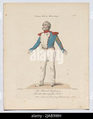Karl Mathias Rott as Großcanon (costume picture No. 77 for the theater ...