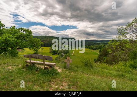 Popular circular hiking trail between Fridingen and Beuron in the Upper ...