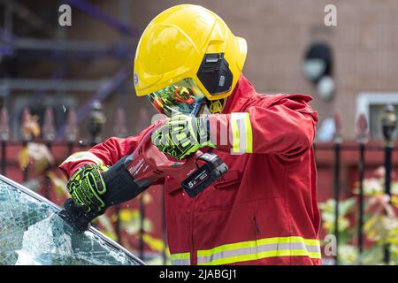 NWFRS Extrication demo Stock Photo - Alamy