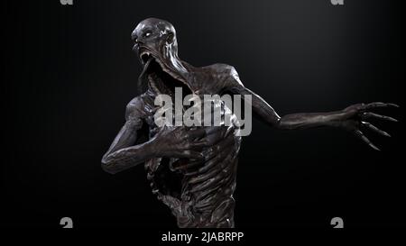 Mythical Demon monster on chromakey background 3d render Stock Photo ...