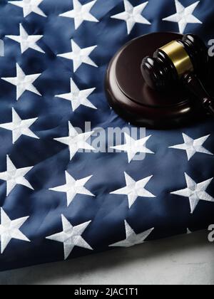 High Angle View Of Judge Gavel With Smart Phone Near Justice Scale ...