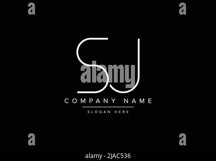 SJ S J initial modern minimal creative logo vector template image. LINE ...
