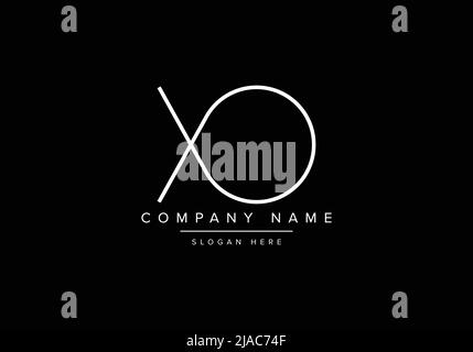 XO logo with leaf shape, clean and modern monogram initial logo design ...