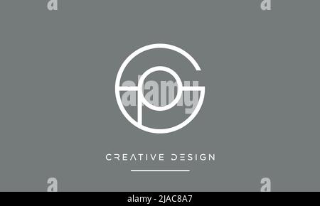 PG, GP, P or G Initial Letters Logo Monogram Stock Vector Image & Art ...