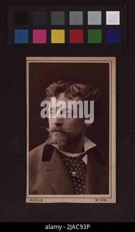 Vittorio Capoul, Italian opera singer, 1876 guest at the opera. Adele ...