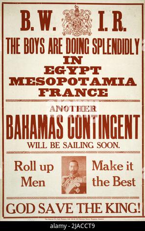 Enlist Poster - British World War One Propaganda - 47 Stock Photo - Alamy