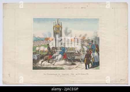 "The bombing of the capital of Vienna on October 28, 1848. / seen from ...