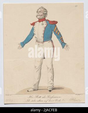Karl Mathias Rott as Großcanon (costume picture No. 77 for the theater ...