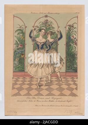 The Dlles Danse and Ropiquet dancing the Jaleo des Xeres in the ballet ...
