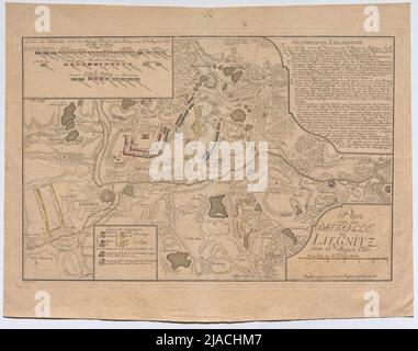 Plan of the Battle of Liegnitz on August 15, 1760. Rasp, publishing ...