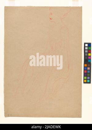 Study on a women's portrait. Gustav Klimt (1862-1918), artist Stock ...