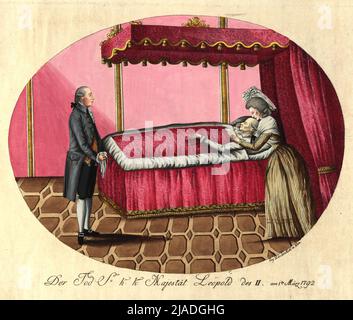 The death of Leopold II on March 1, 1792, Johann Hieronymus Löschenkohl ...