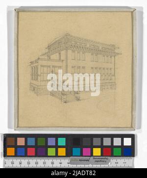 Second Villa Wagner, preliminary project, floor plans Hochparterre and ...