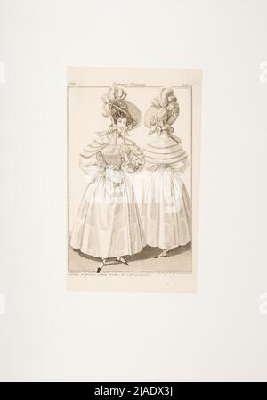 Fashion image: two figures, musselin dresses. Unknown Stock Photo - Alamy