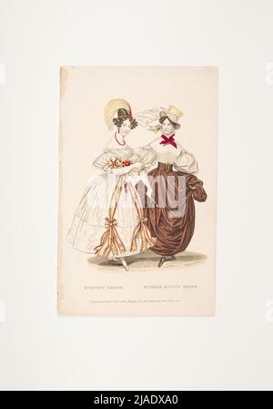 Fashion image: two figures, evening robe (female). Unknown Stock Photo ...