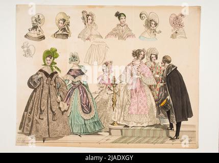 Fashion image: six figures, women's, men's and children's fashion ...