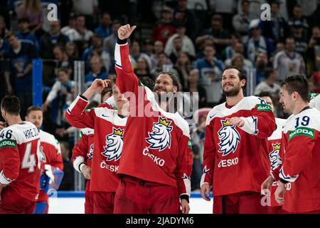 L-R David Spacek, Jakub Flek and Jan Scotka attend the Czech national ...
