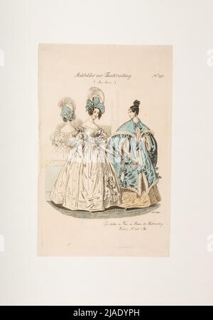 Fashion image: two figures, ball fashions. Unknown Stock Photo - Alamy