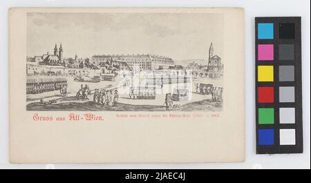 City fortification - GLACIS - View of the Glacis against Alservorstadt ...
