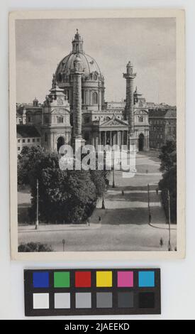 Vienna, Karlskirche. PAG Vienna Verlag, Producer Stock Photo - Alamy