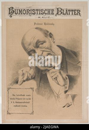 Rokitansky. ". Karl Freiherr von Rokitansky, Anatom (title page of" Der ...