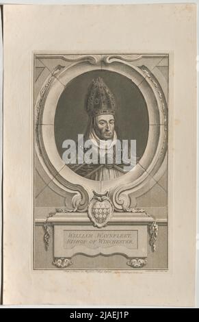 William Waynfleet, Bishop of Winchester 1743 by Jacobus Houbraken Stock ...