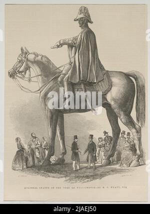 The equestrian statue of Arthur Wellesley, 1st Duke of Wellington Stock ...