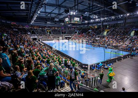 Handball, Porsche Arena, Stuttgart, Baden-Wuerttemberg, Germany, Europe ...