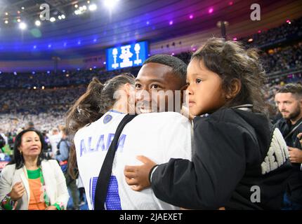 David ALABA (Real) with his wife Shalimar HEPPNER and daughter Soccer ...