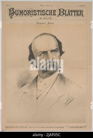 Portrait of Tommaso Salvini - an Italian actor. Illustration of the ...